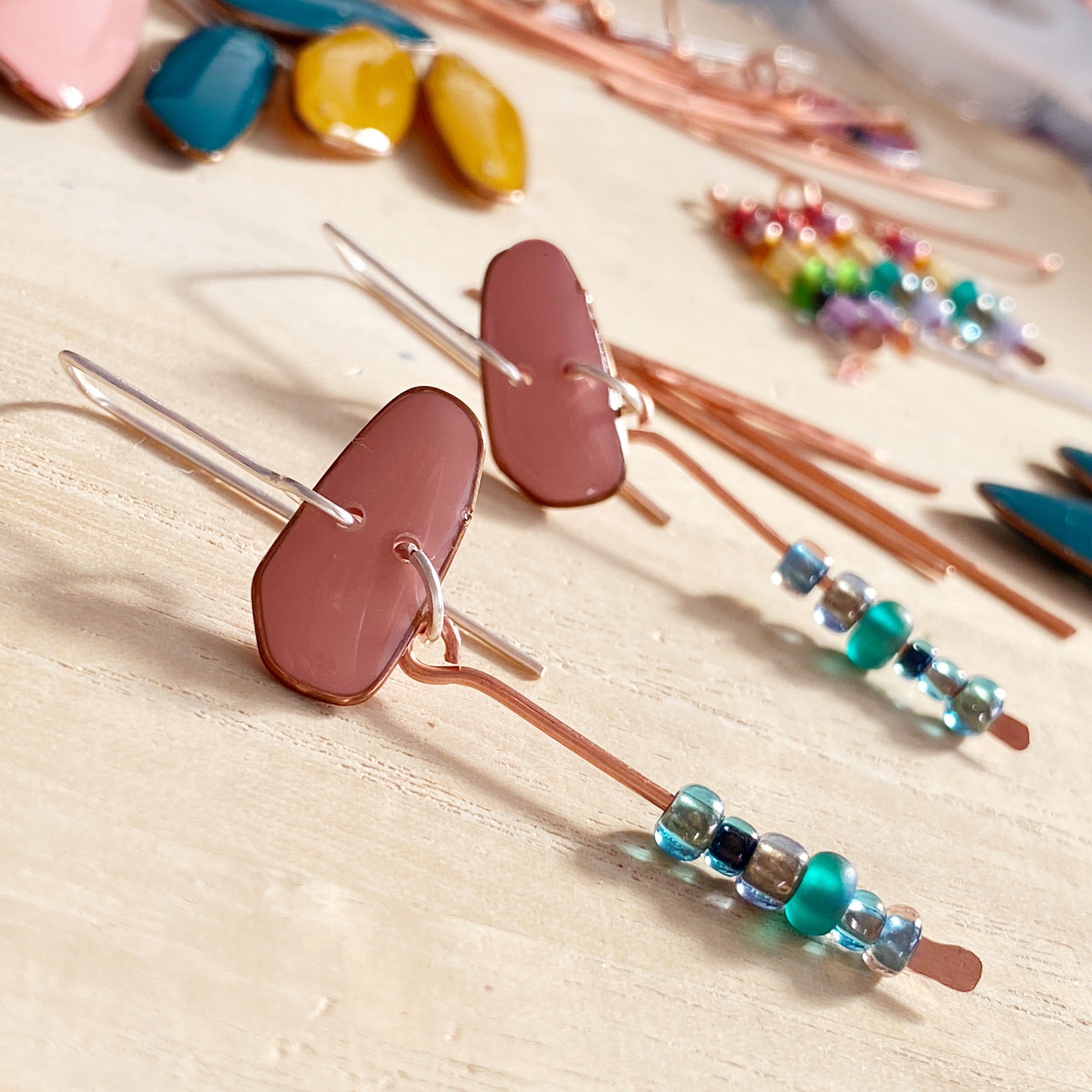 Beaded Drop Earrings – Lacroz and Co. Designs